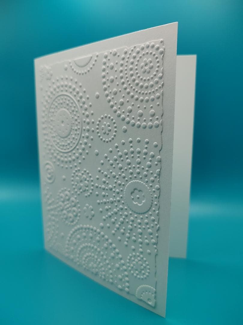 Blank Notecard Set: Handmade Elegant Embossed Stationery, Set of 4 ...