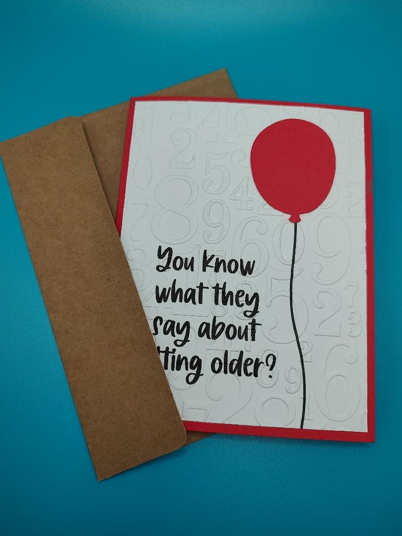 Funny Old Age Birthday Card: Aging Joke, Milestone Humor for Him or Her ...