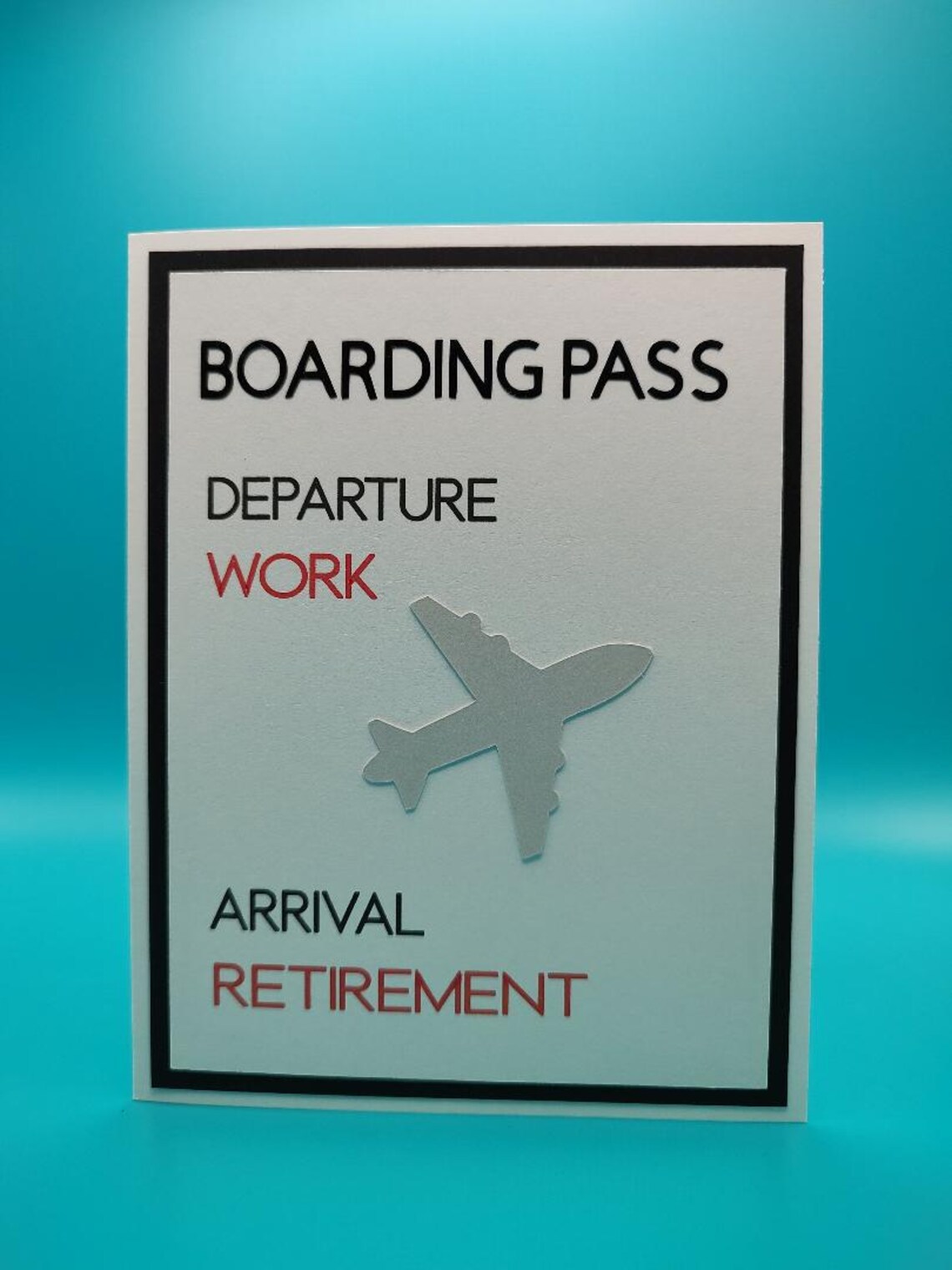 Funny Pilot Retirement Card: Boarding Pass Airplane Design - Etsy