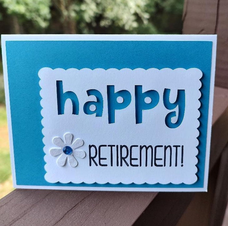 Happy Retirement Card, 3 Colors, Congratulations, Good Luck, Retiring ...