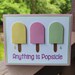 Anything is POPSICLE All Occasion Card With Colored Popsicles, Happy ...