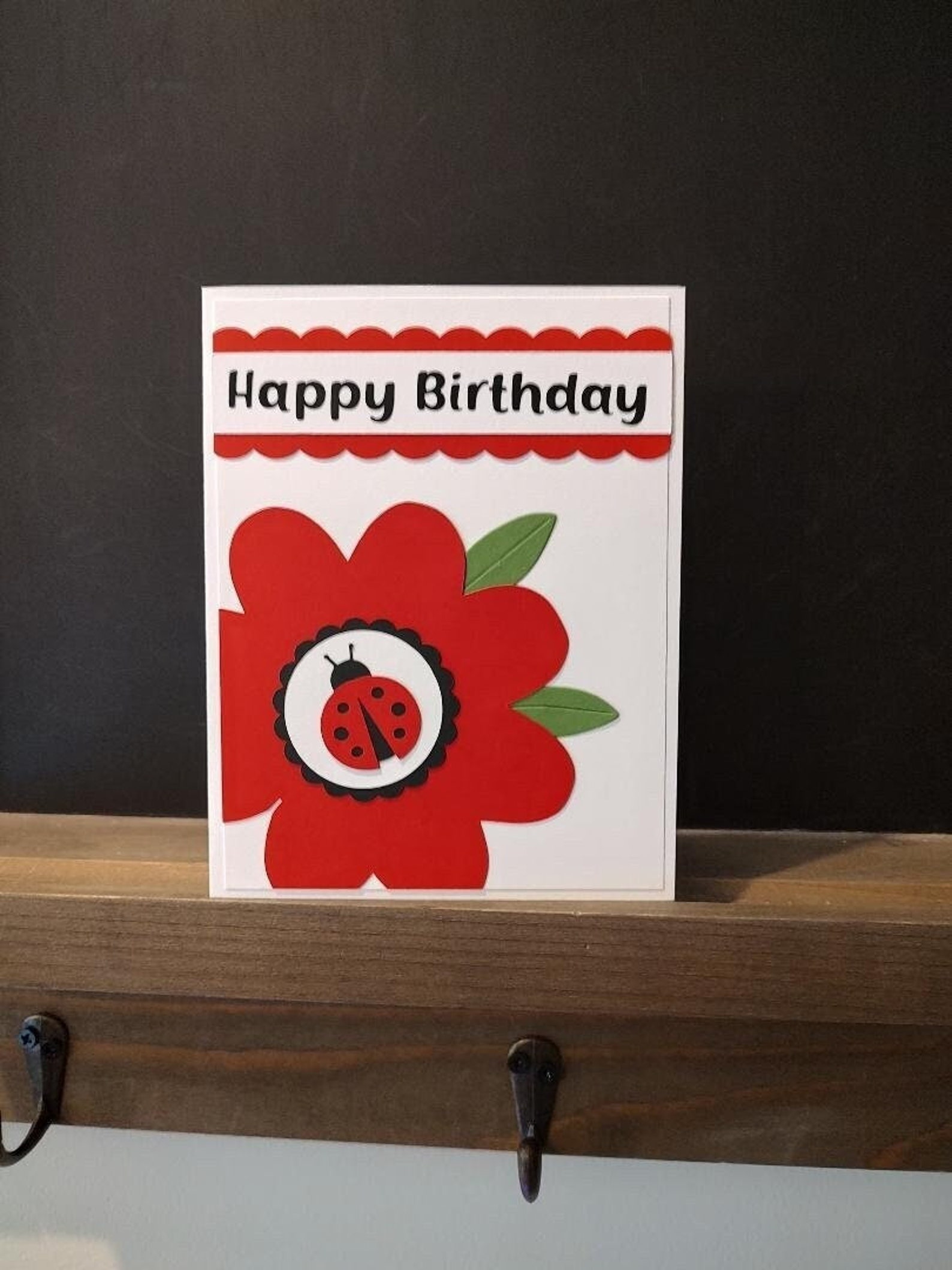Ladybug Birthday Card, Happy Birthday, Flowers, Lady Bug - Etsy