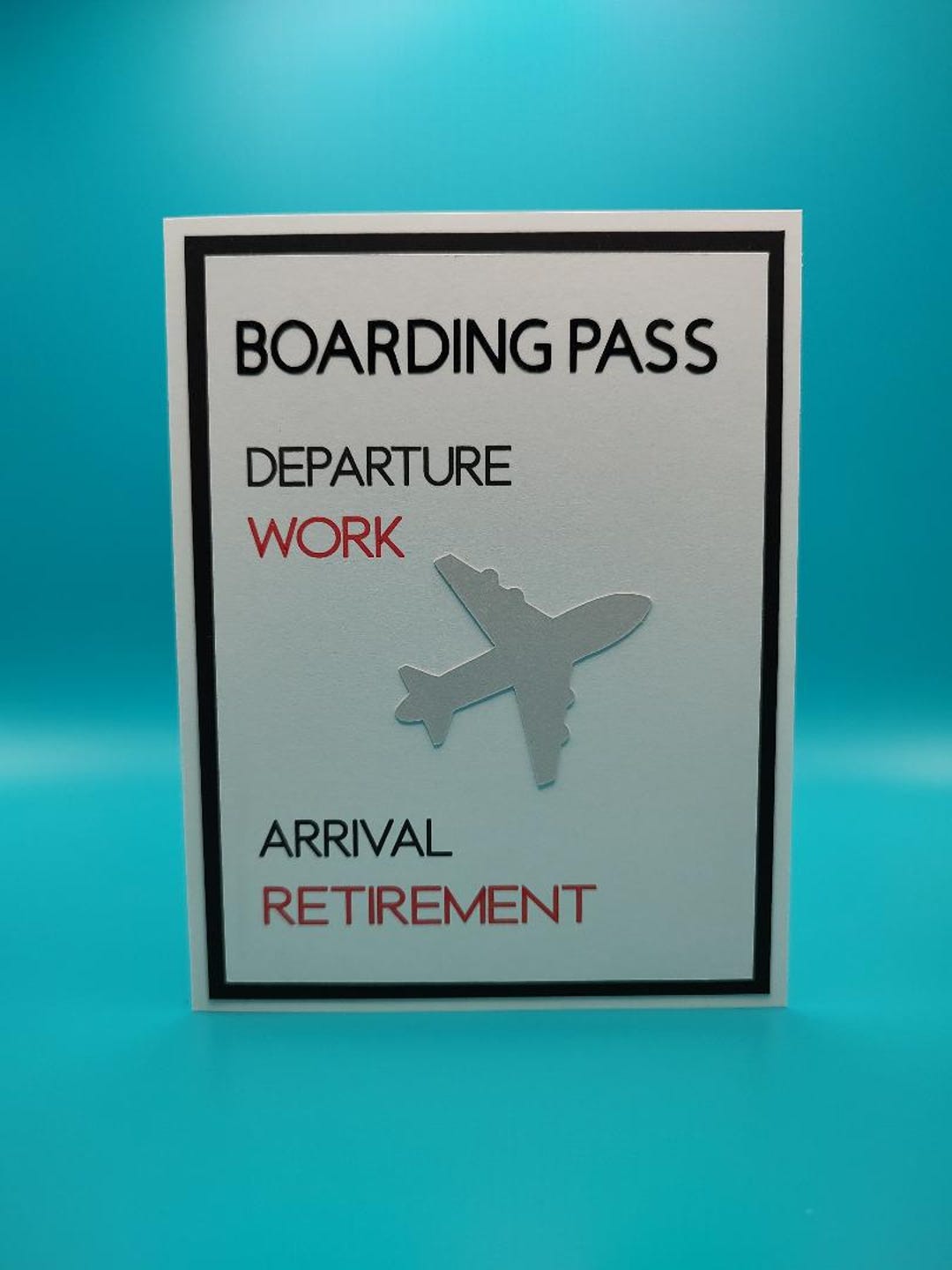 Funny Pilot Retirement Card: Boarding Pass Airplane Design - Etsy