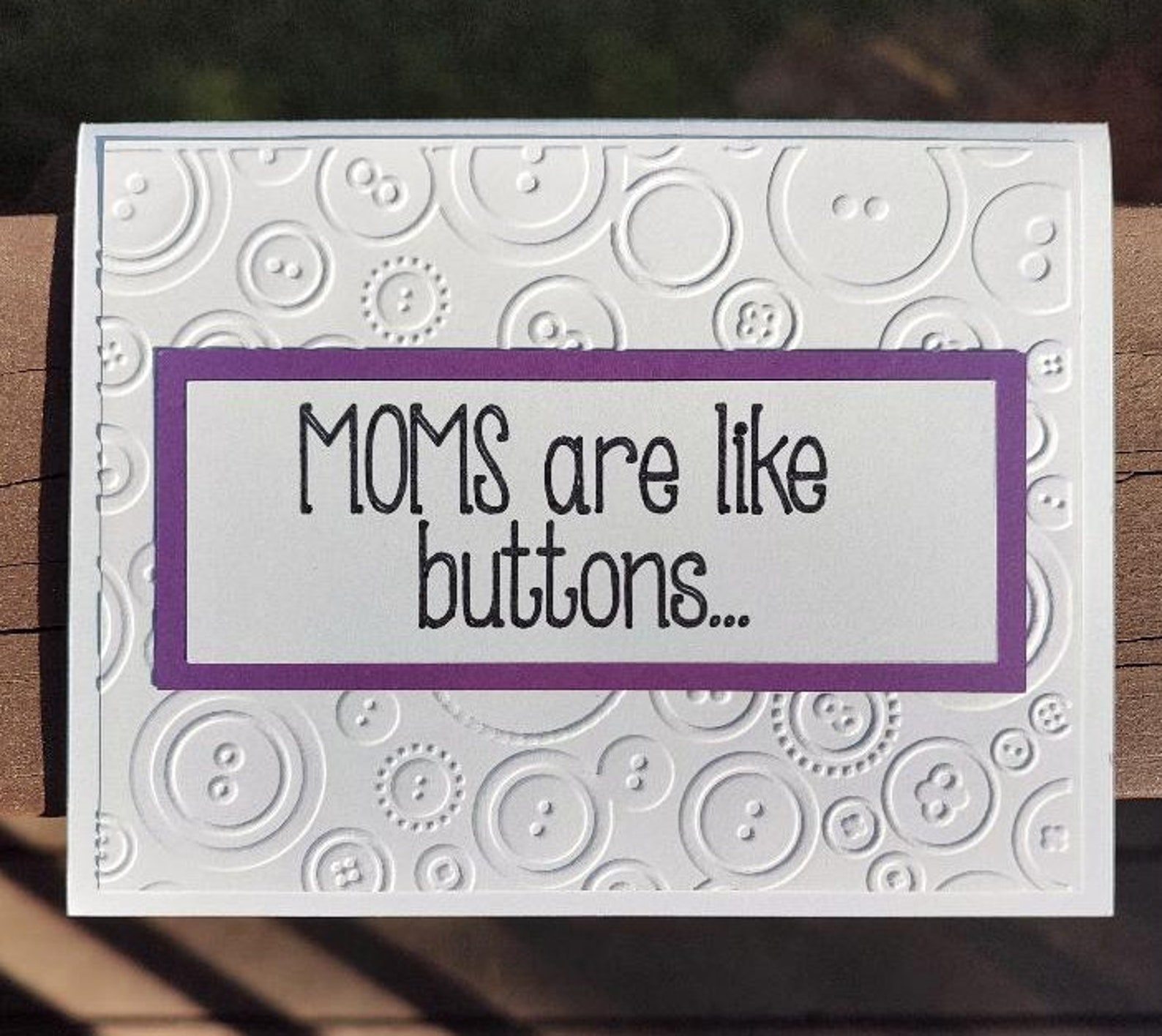Mom Birthday Card, I Love Mom Sewing Card Moms Are Like Buttons... All ...