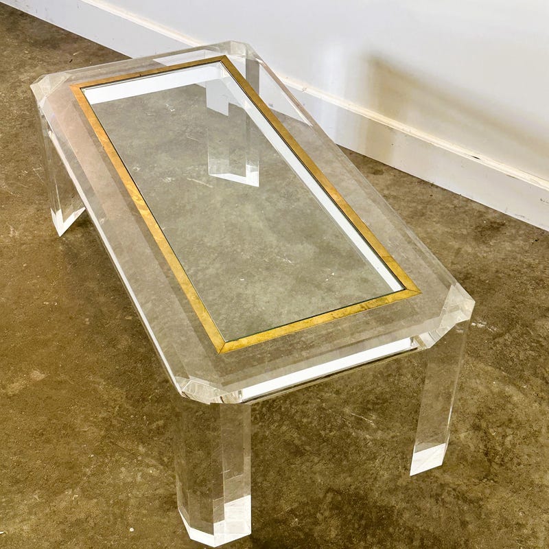 Lucite Coffee Table - Etsy