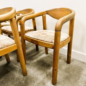 Set of Six Rainer Daumiller Pine Wood Arm Chairs, 1970s. - Etsy