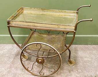 Josef Frank 50s Brass / Copper Bar Trolley Serving Trolley Svenskt Tenn ...