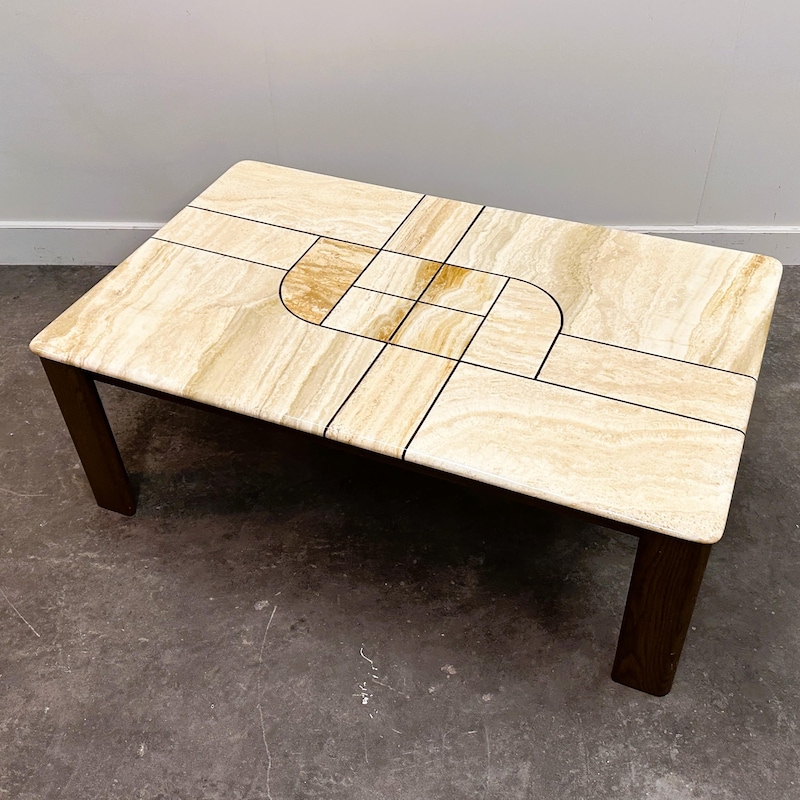 1970s Travertine Table - Etsy