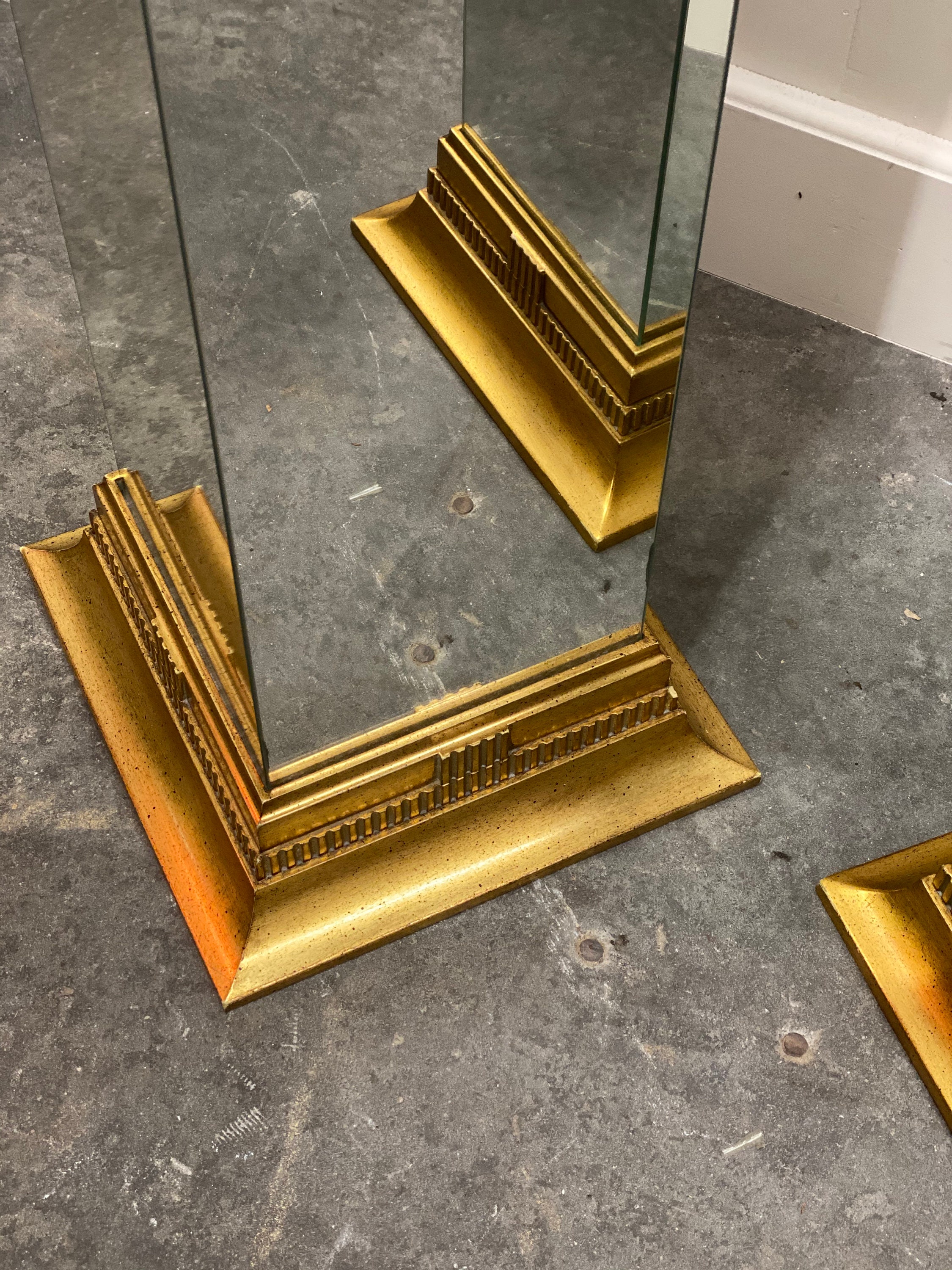 Rare Pair of Mirrored Plinths by Deknudt, 1980s - Etsy