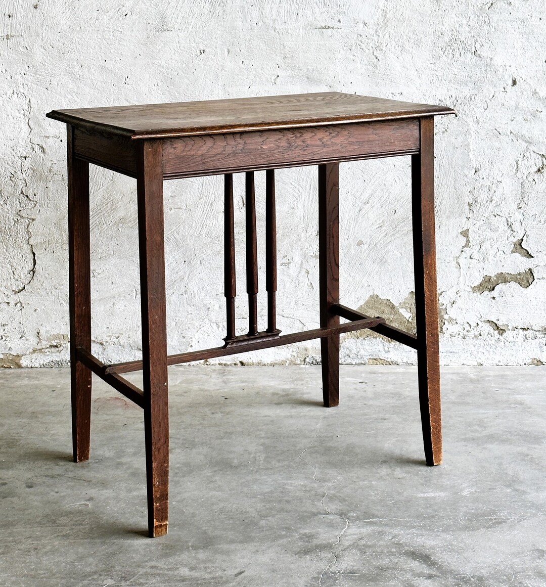 Antique Oak Arts & Crafts Oak Side Table, 1930s. - Etsy
