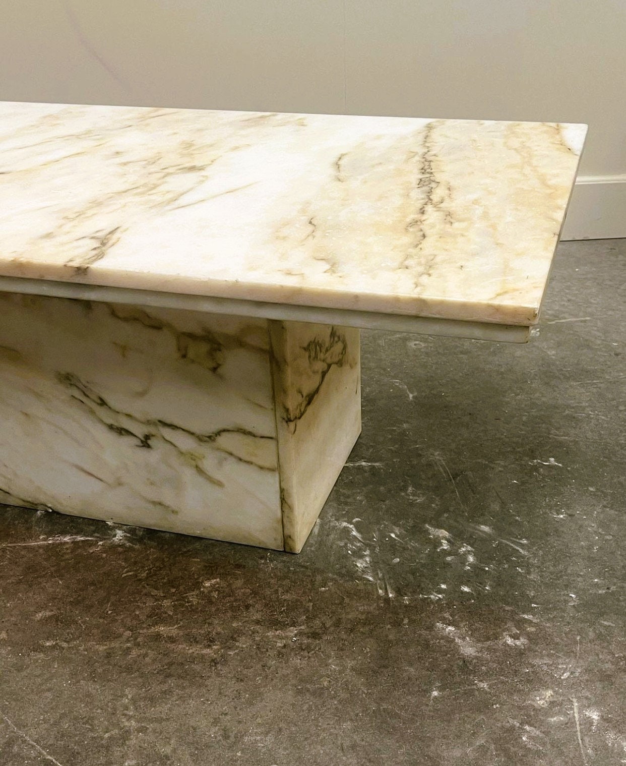 Vintage Italian Marble Table 1980s - Etsy