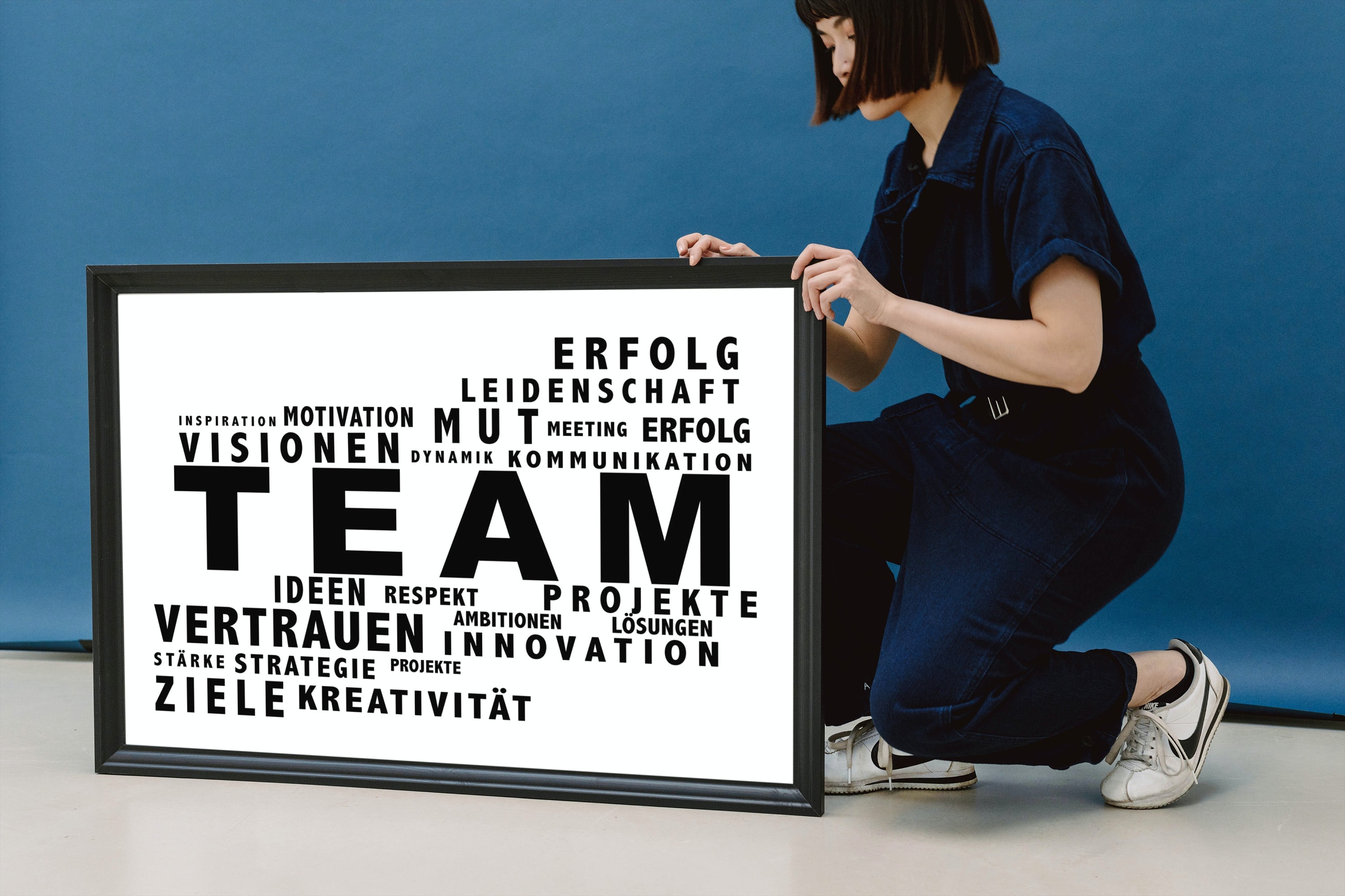 Büro Deko Poster Team Din A3 Begriffe Motivationsposter - Etsy.de