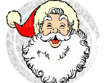 Vintage Santa Png, Vintage Clipart, Red Santa Claus, Christmas Greeting ...
