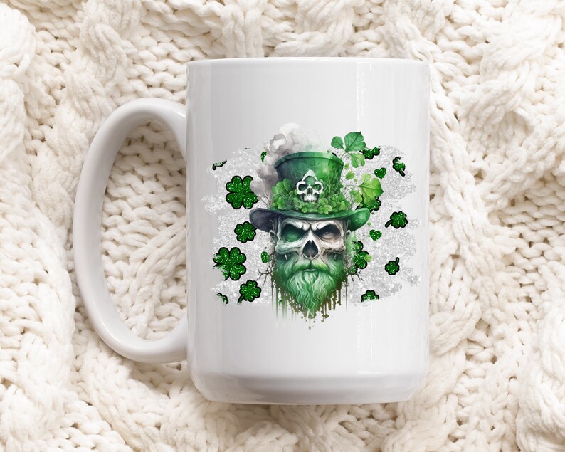 St Patricks Day PNG Shamrock Skull Digital Download - Etsy