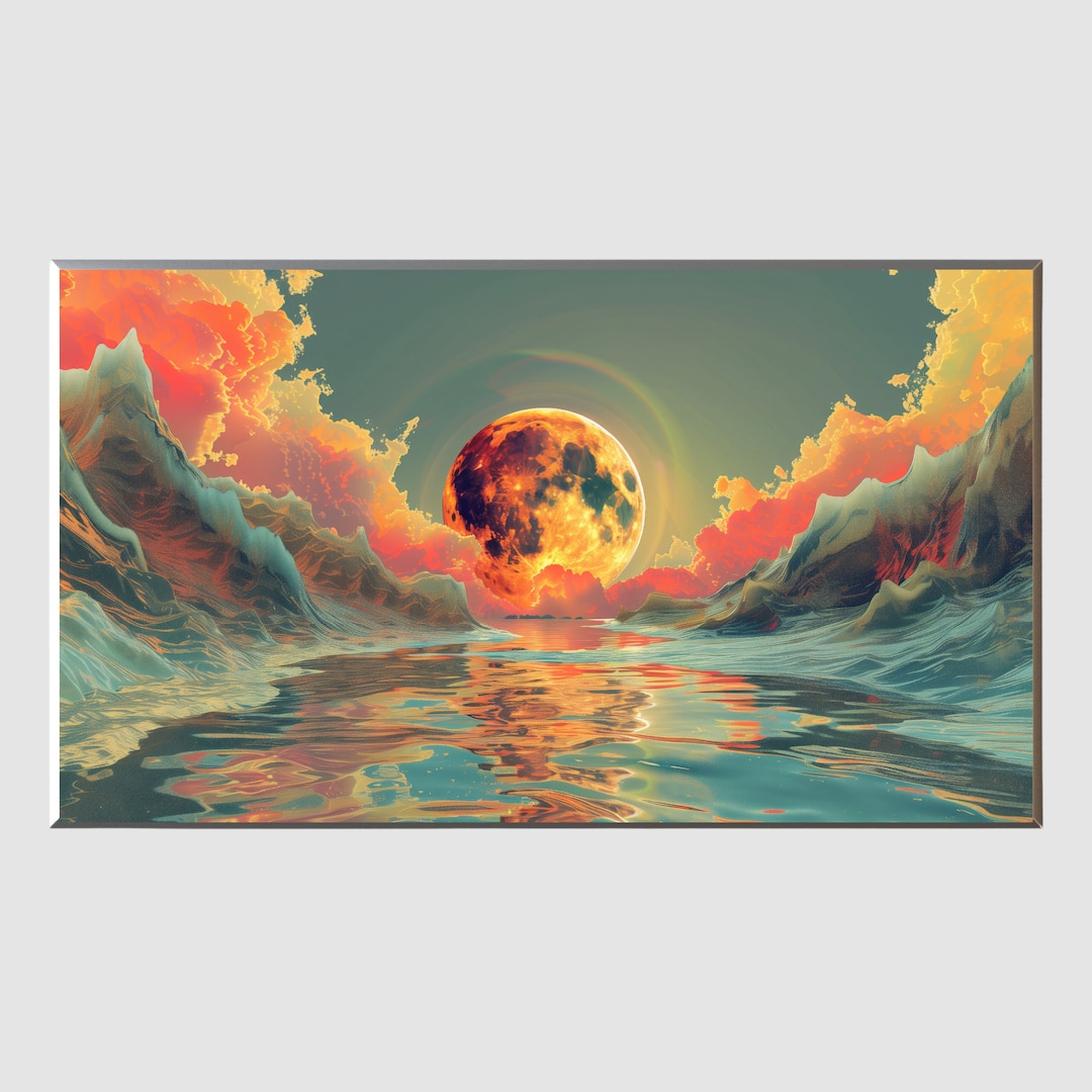 Solar Eclipse Digital Art, Samsung Frame TV Art, Tv Screensaver, Frame ...