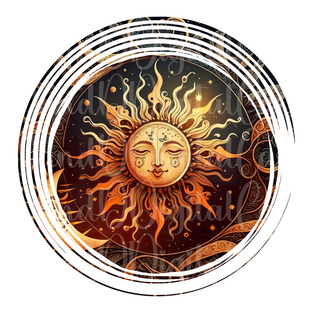 Moon and Sun Png/png Digital Download Only/transparent Background Clip ...