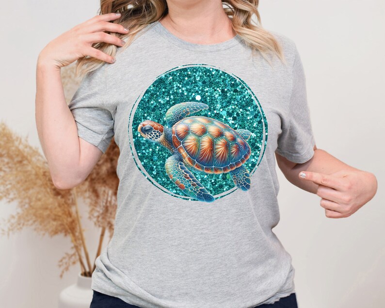 Sea Turtle Glitter Beach Png Sublimation Design,turtle Png,sea Animal ...