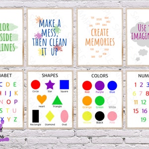 Learn and Play Signs - Super Pack | Instant Download | Toddler Playroom ...