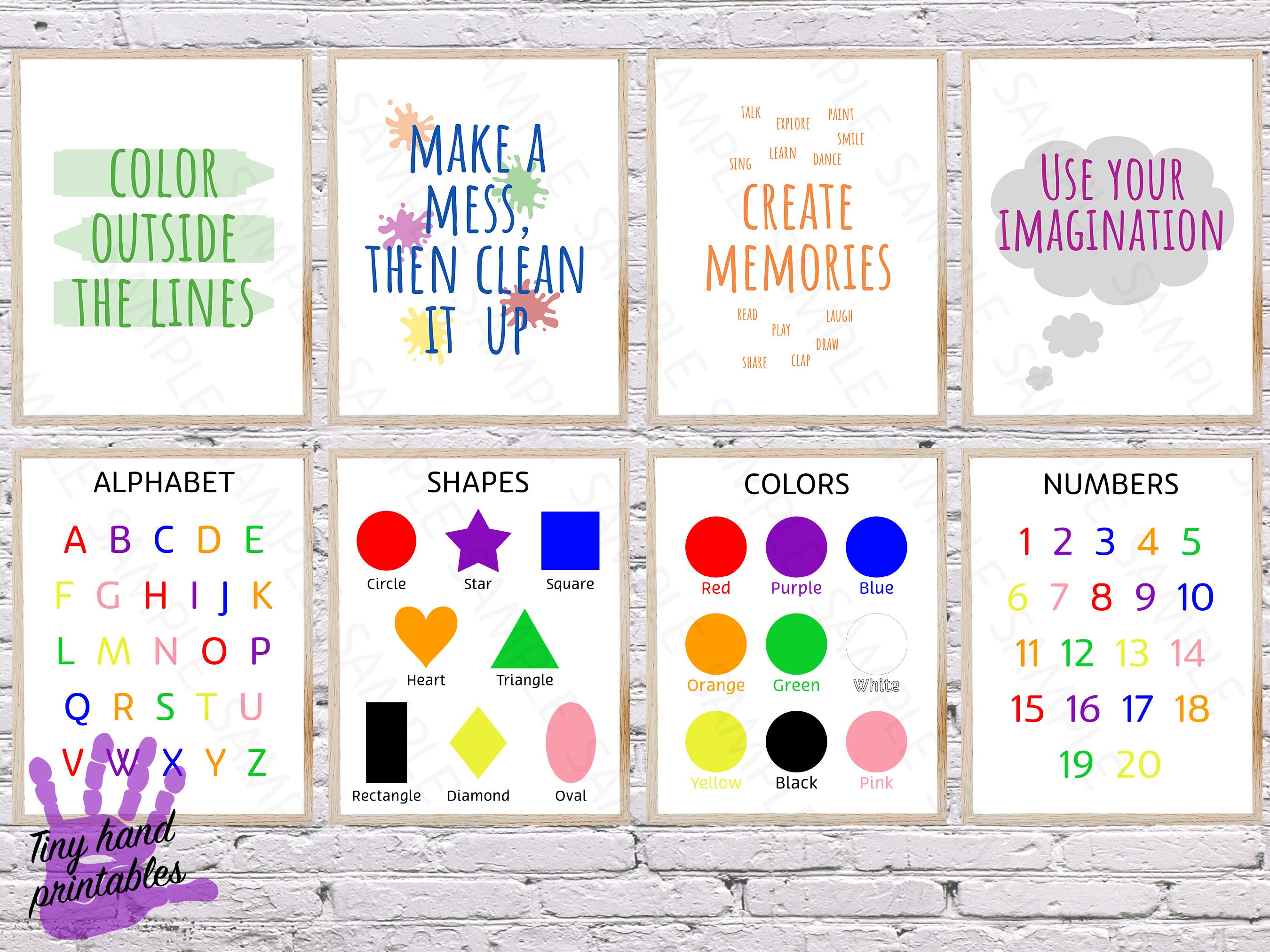 Learn and Play Signs - Super Pack | Instant Download | Toddler Playroom ...