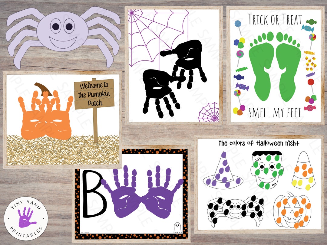 Halloween Super Pack of 8 Toddler Crafts and Keepsakes - Etsy Canada