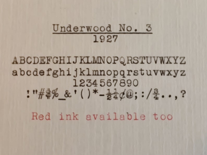 Custom Typewritten Document - Etsy