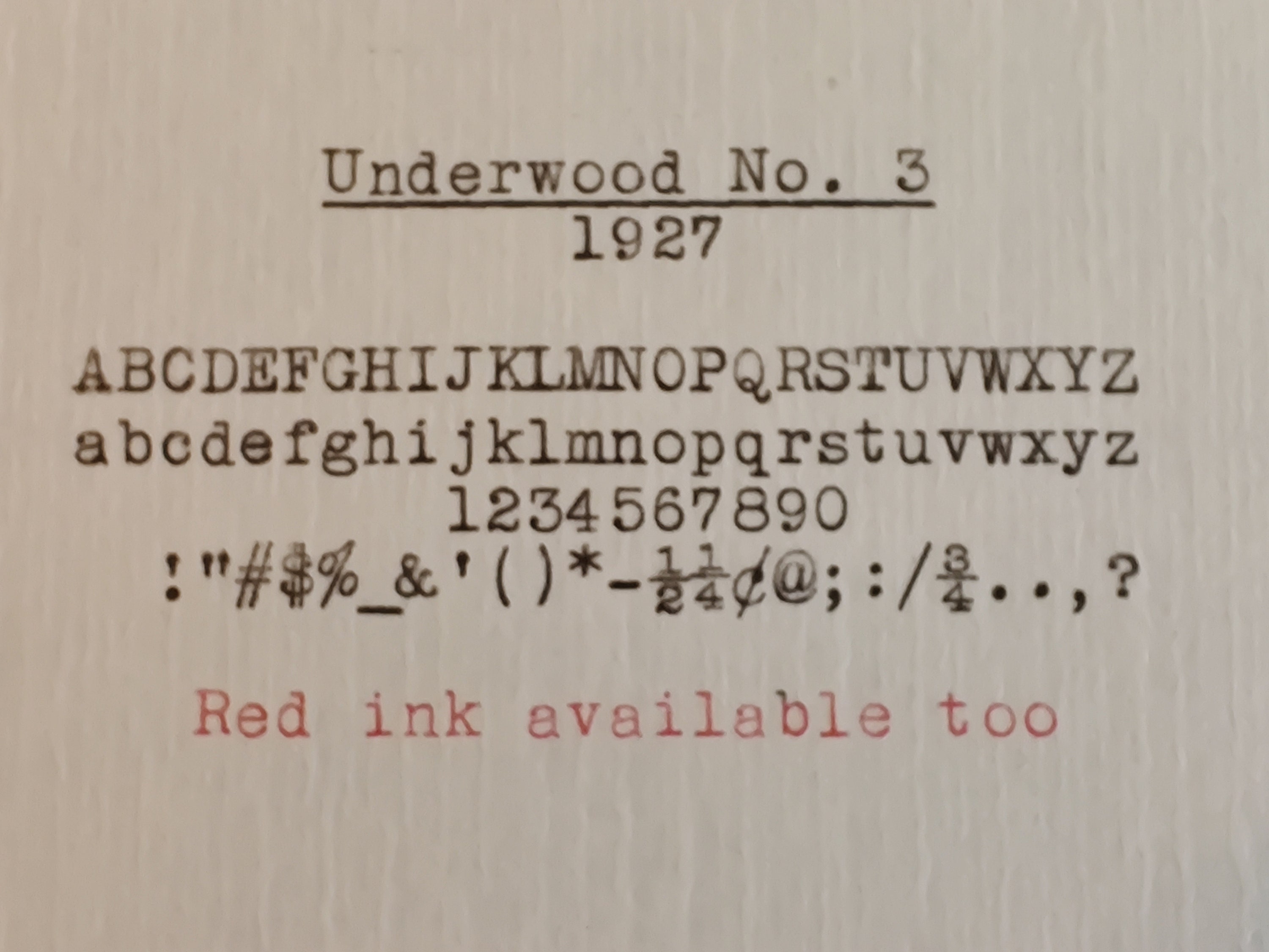 Custom Typewritten Document - Etsy