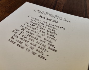 Typewritten Document - Etsy