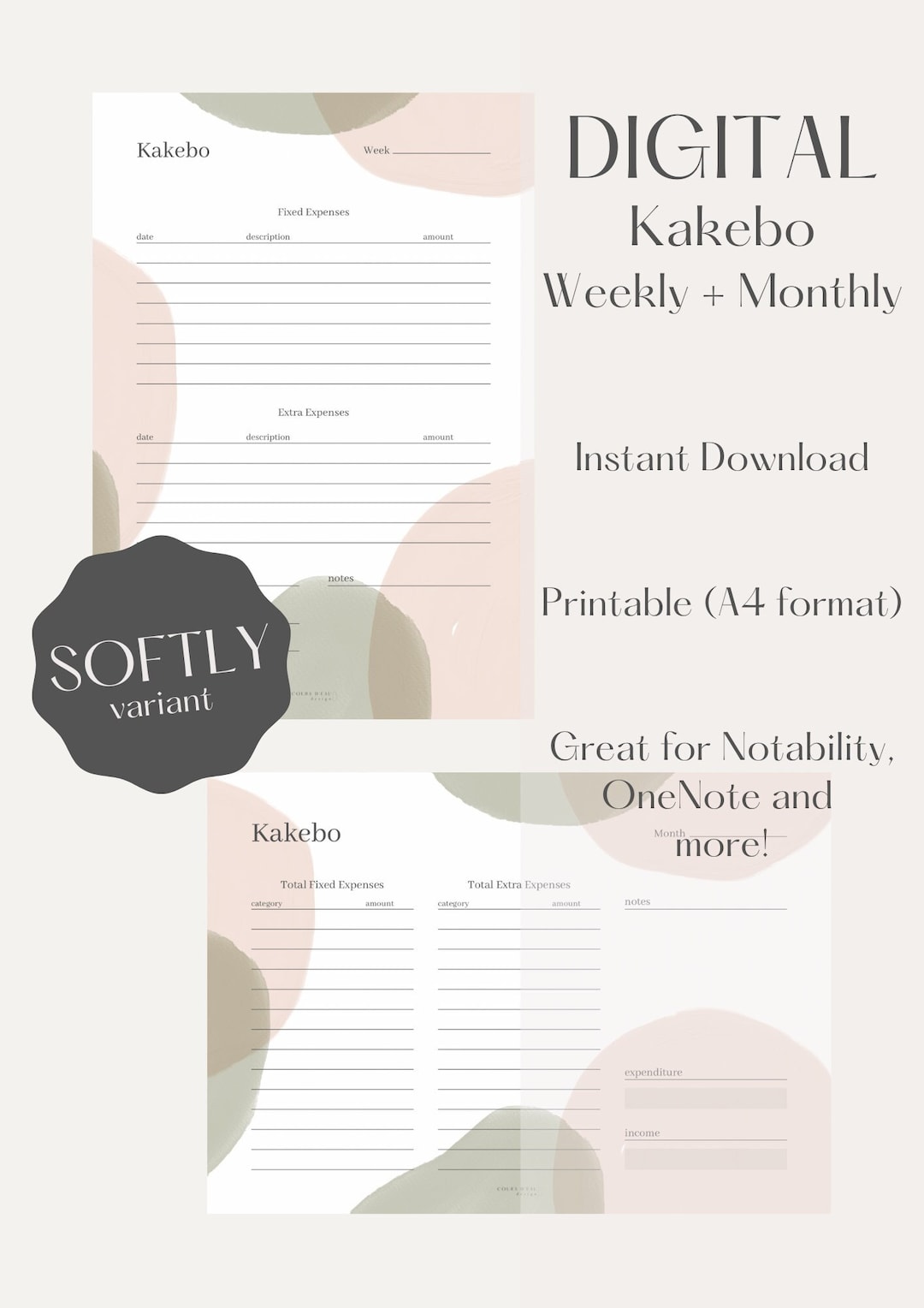 Kakebo, Instant Download, Printable, PDF - Kakebo, Download Immediato ...