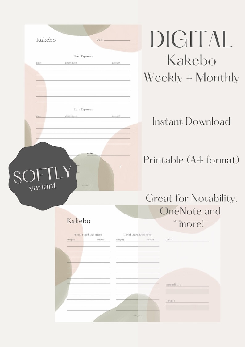 Kakebo, Instant Download, Printable, PDF - Kakebo, Download Immediato ...