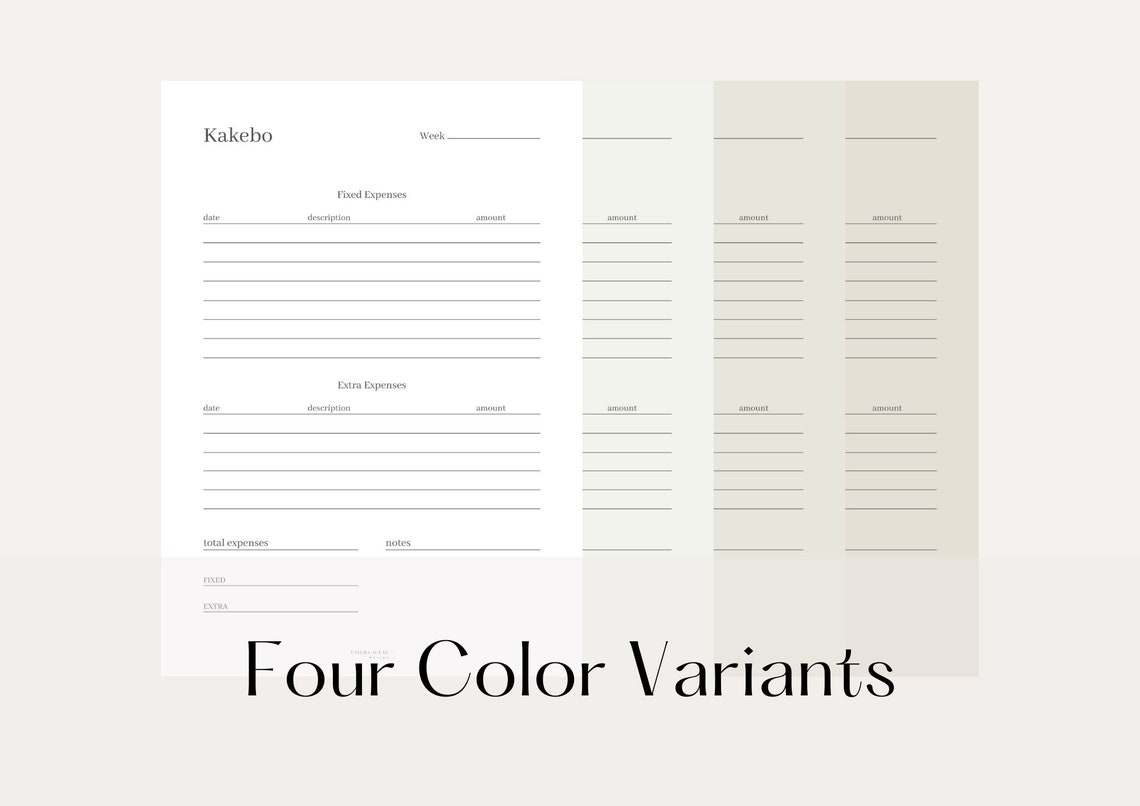Kakebo, Instant Download, Printable, PDF - Kakebo, Download Immediato ...