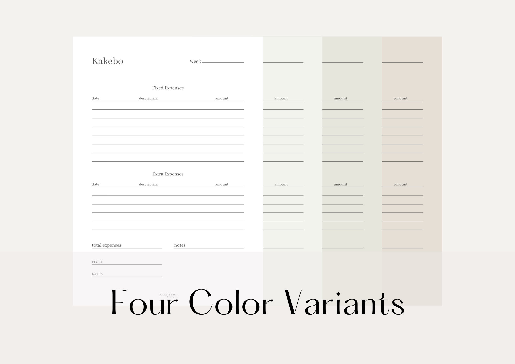 Kakebo, Instant Download, Printable, PDF Kakebo, Download Immediato ...