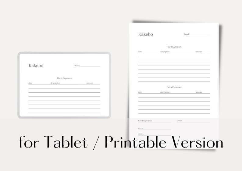 Kakebo Instant Download Printable PDF Kakebo Download - Etsy