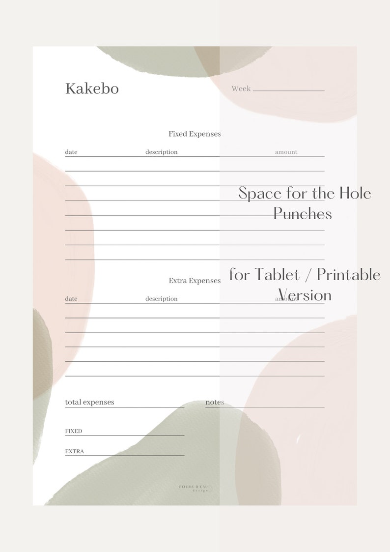 Kakebo, Instant Download, Printable, PDF - Kakebo, Download Immediato ...