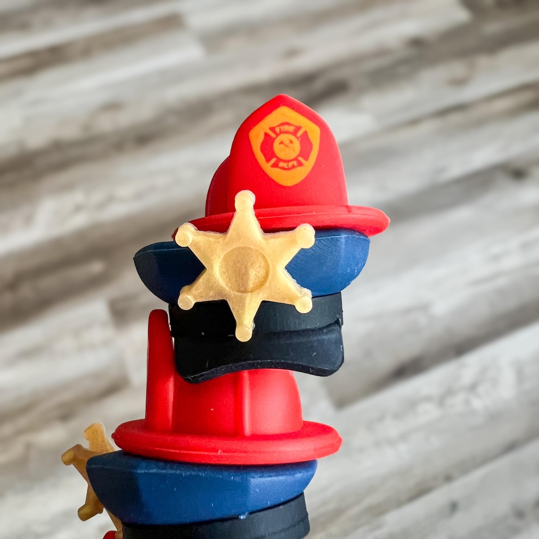 3D Police Hat Firefighter Helmet Silicone Focal Bead (2 Pcs) - Etsy