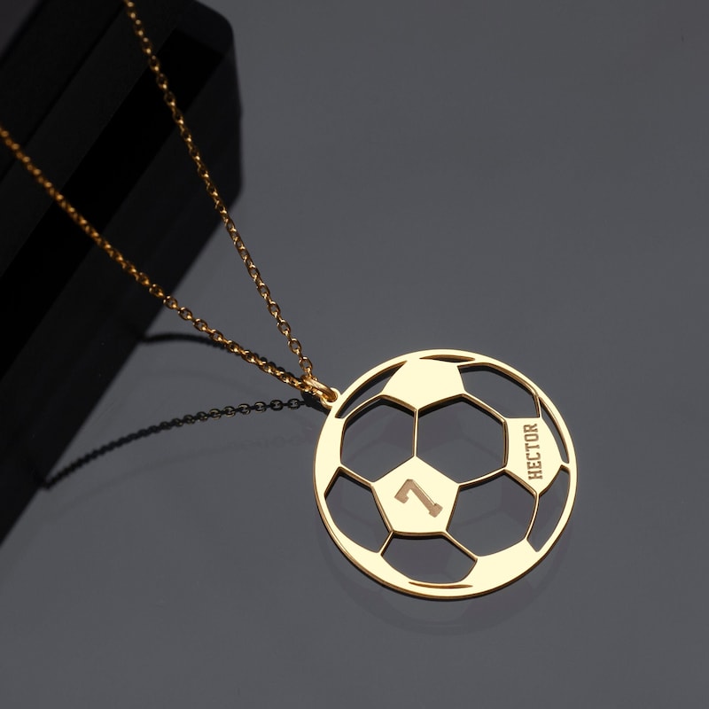 Soccer Necklace - Etsy