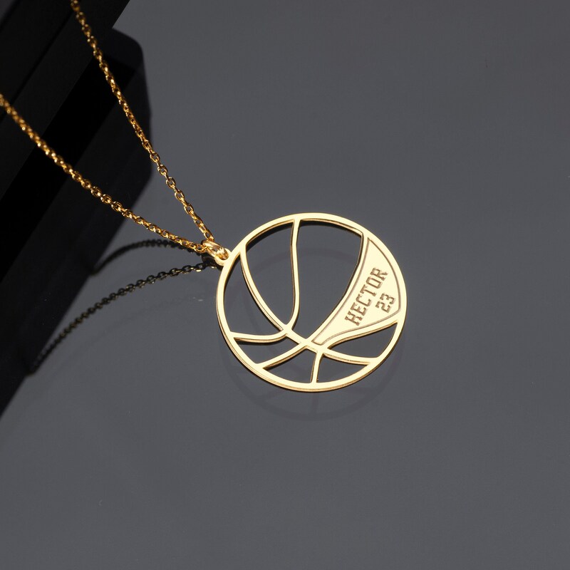 Basketball Necklace - Etsy