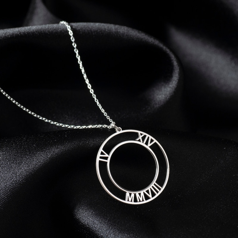 Roman Numeral Necklace - Etsy