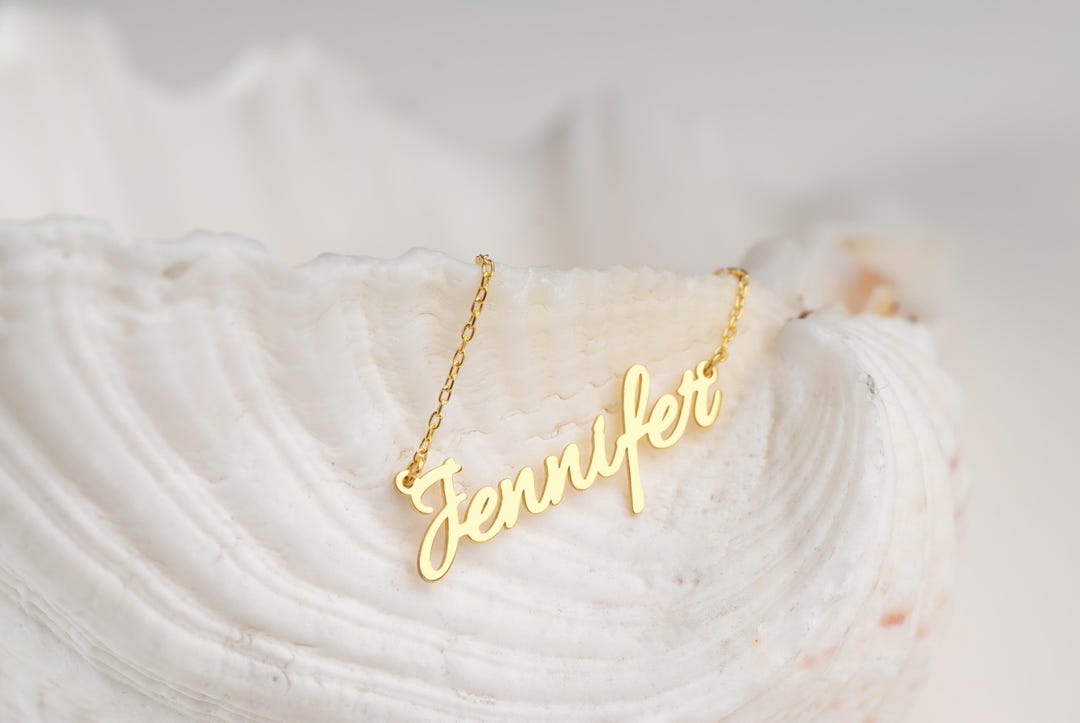 Custom Cursive Name Necklace, Customized Name Pendant, Preppy Name ...