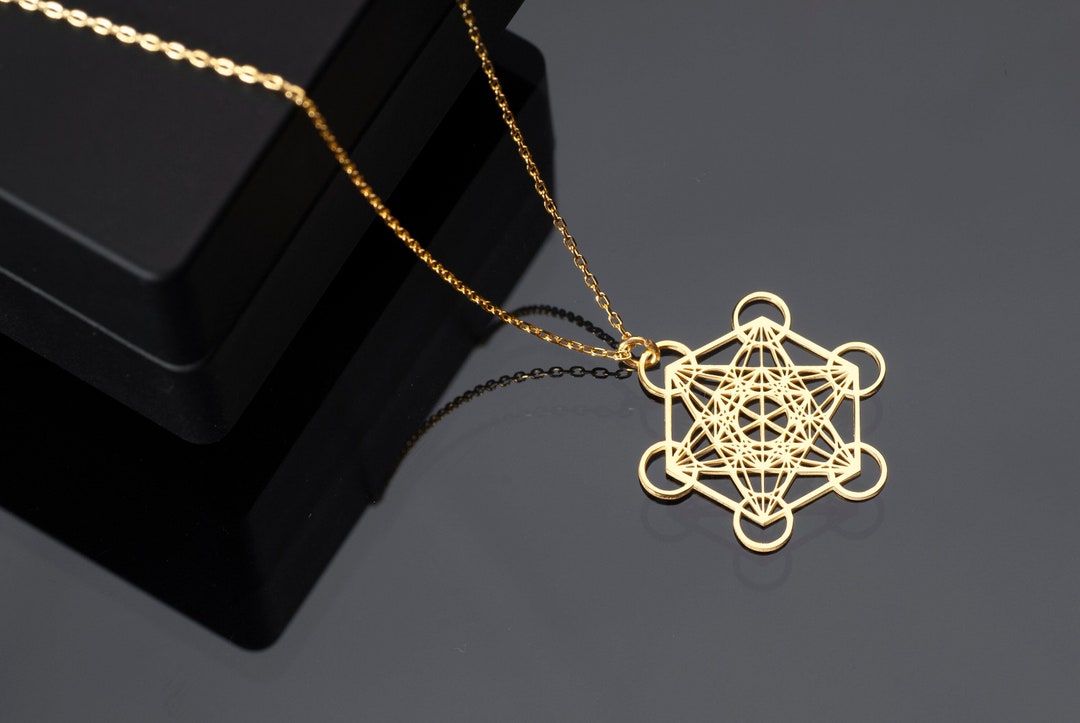 Metatron Necklace | Silver Sacred Geometry Pendant, Tree of Life ...