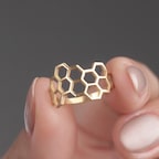 Honeycomb Ring - Etsy