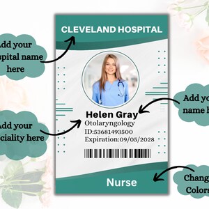 Doctor ID Badge | Doctor Name Tags | Doctor Badge Reel | Nurse ID Badge ...
