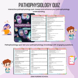 Pathophysiology Bundle With Flashcards, Quizzes, Stickers, Hyperlinked ...