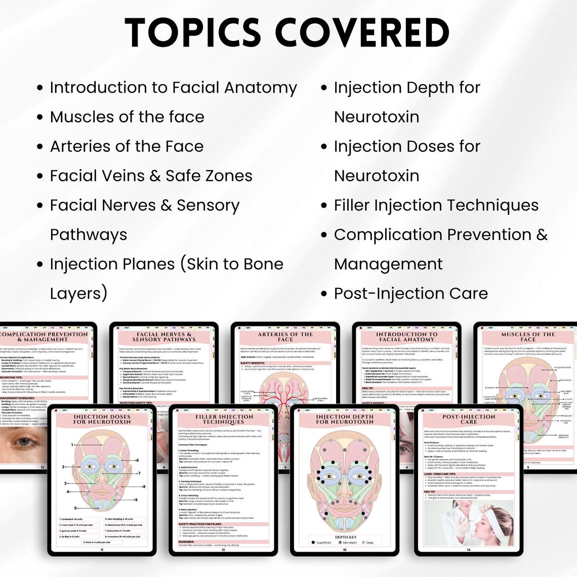Aesthetic Nurse Injector Anatomy Guide | Facial Anatomy for Injectors ...