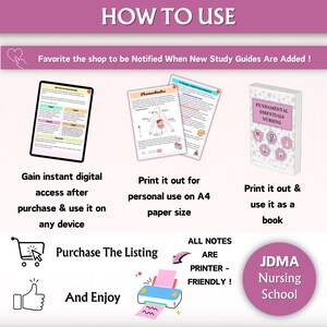 Fundamental Essentials Nursing Bundle 99+pages | Nursing Study Guide ...