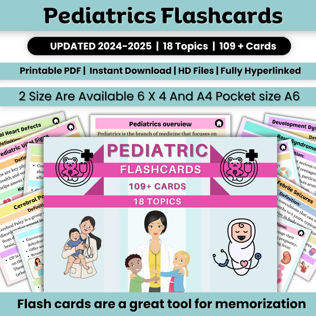 Pediatrics Flashcards 109cards Pages Pediatrics Note Nursing Student ...