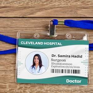 Doctor ID Badge | Doctor Name Tags | Doctor Badge Reel | Nurse ID Badge ...