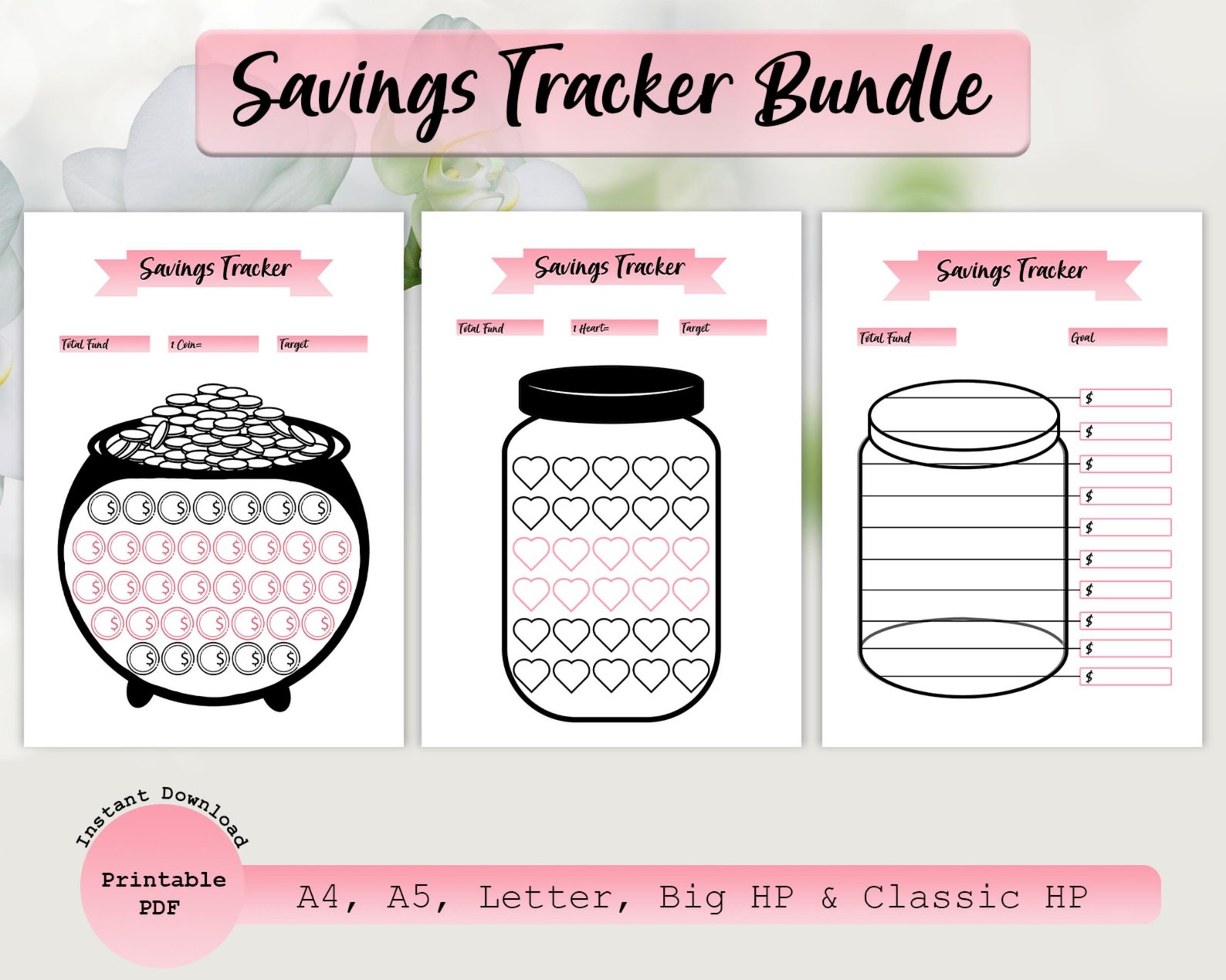 Saving Challenge Savings Tracker Savings Challenge Money - Etsy