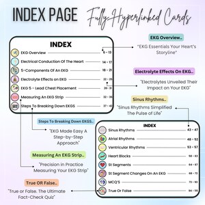 EKG Flashcards 249+ With Hyperlinked | Medical Nursing Study | Cardiac ...