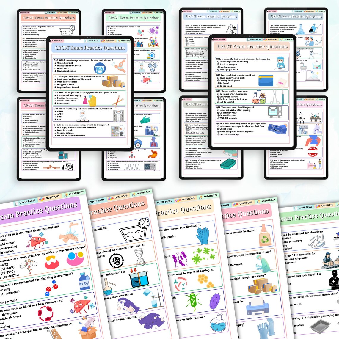 Sterile Processing Study Guide | CRCST Study Resource | 120+ Questions ...