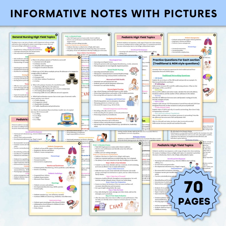 NCLEX Bundle for Next Gen NCLEX With 10 Cover Pages | Nclex Notes ...